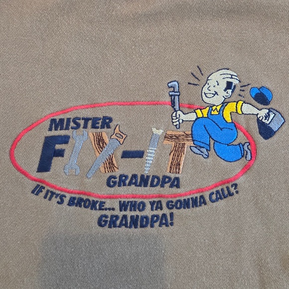 Sweaters | Vintage Mr Fix It Grandpa Crew Neck Sweater Xl | Poshmark
